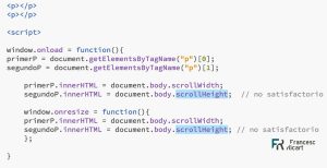 Onresize window para calcular el width y el height disponibles