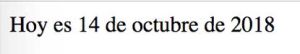 Ejercicio - Generación de una fecha personalizada mediante javascript